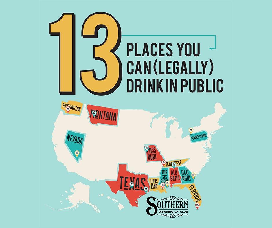 13 Places You Can (Legally) Drink in Public – Southern Drinking Club