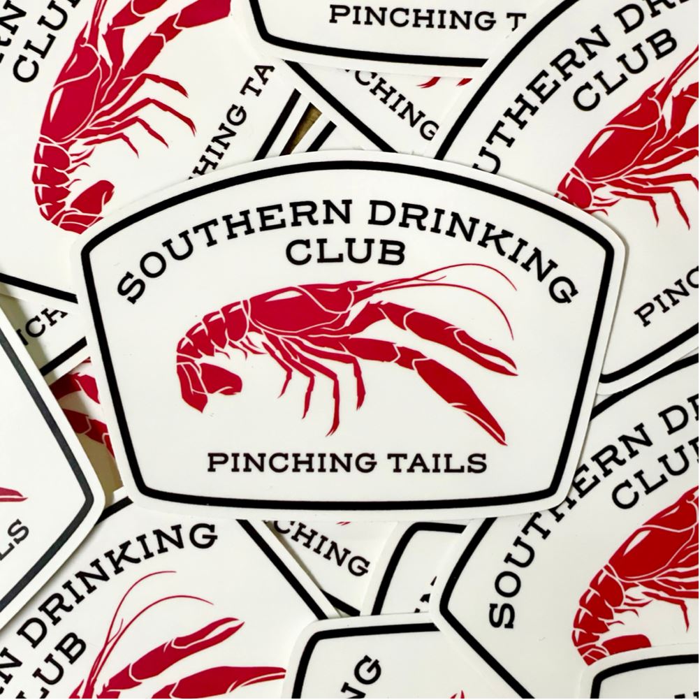 Pinchin Tails Crawfish Decal – Southern Drinking Club